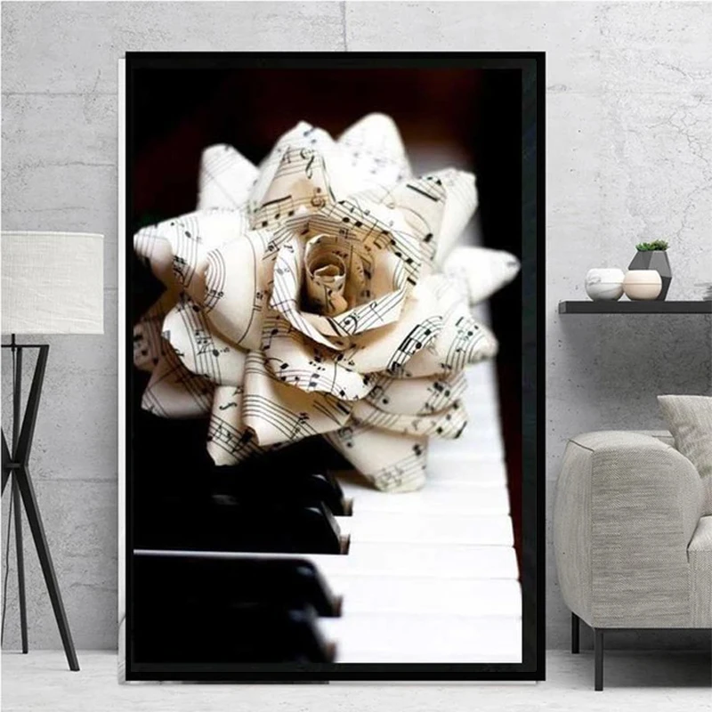 Pianos With White Roses
