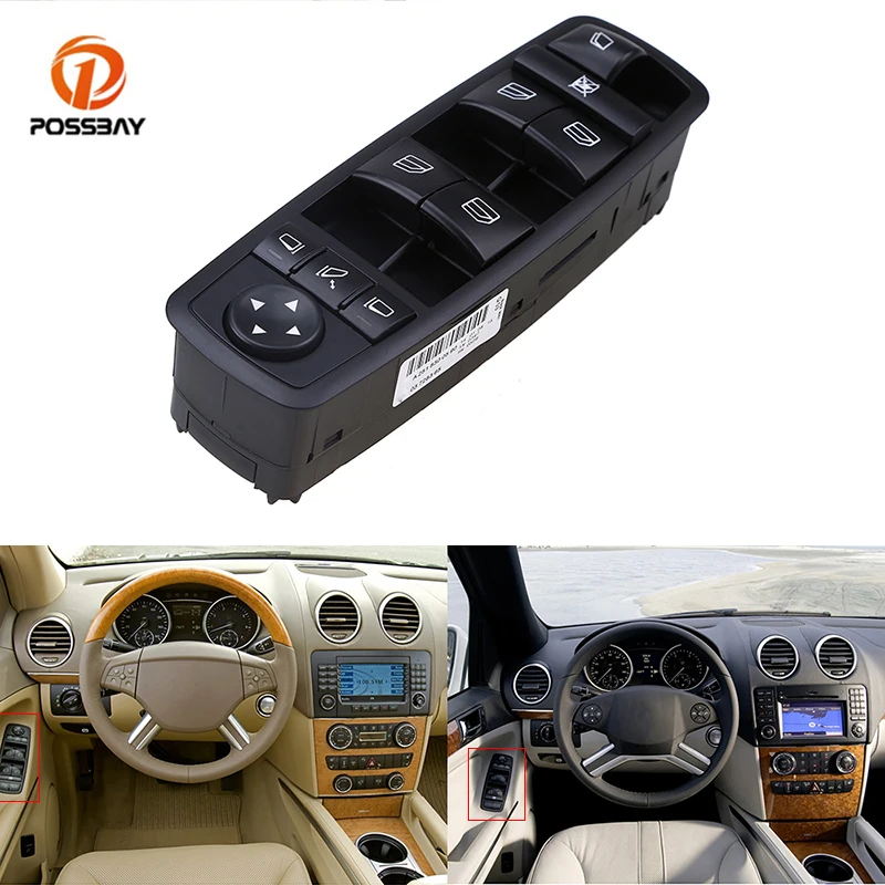 Possbay Car Window Master Control Switch A2518300590 Interior ...