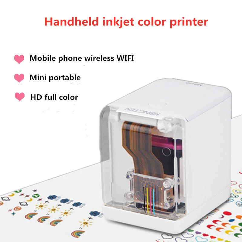 In Stock Kongten Mbrush Printer Bluetooth Mobile Color Mini Handheld ...