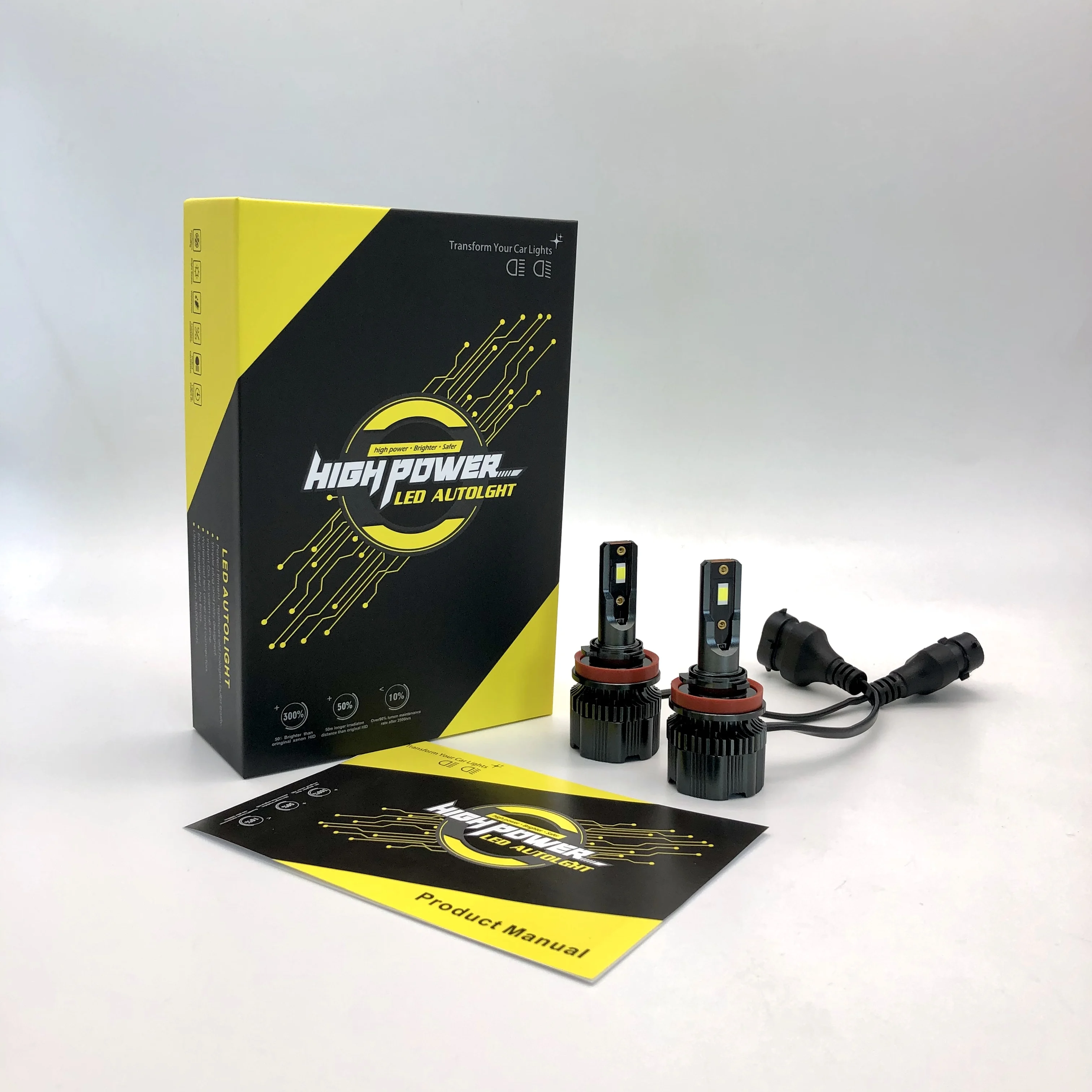 2Pcs-24V-truck-H1-H7-H11-110W-20000LM-COB-LED-Car-Headlights-Conversion ...