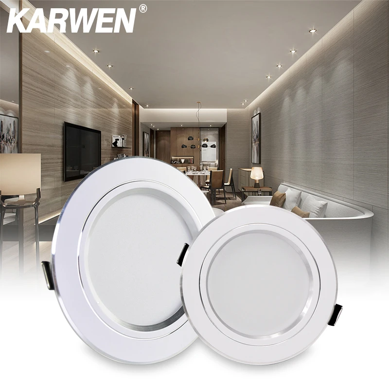 Karwen Led Downlight Ac 220v 230v 240v White Body Ceiling Light 5w 9w ...
