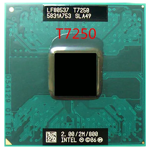 free shipping Laptop CPU T7250 SLA49 2.0G/2M/800 Official version ...