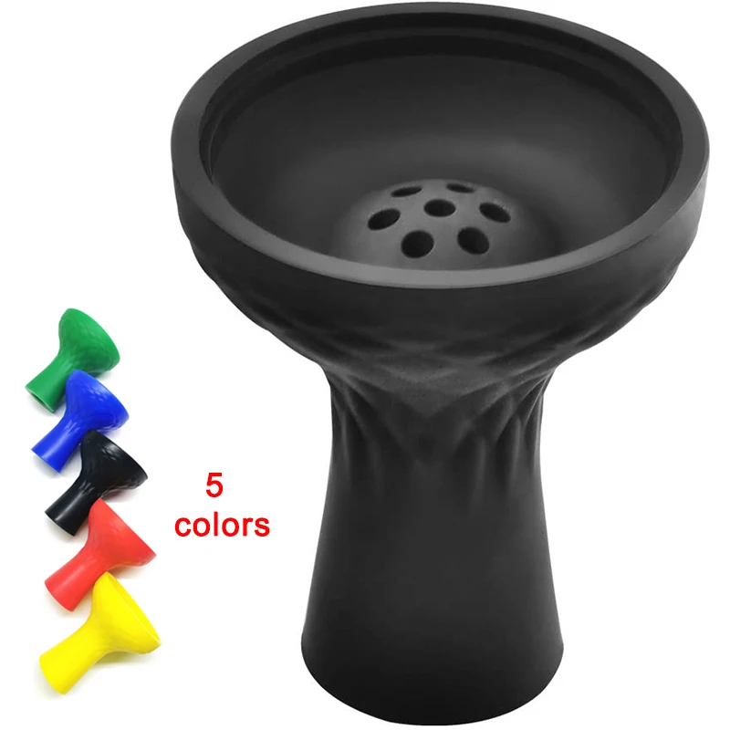 Silicone-Hookah-Bowl-7-Hole-Silicon-GEL-Hookha-Head-Multi-Flavor-Holder ...