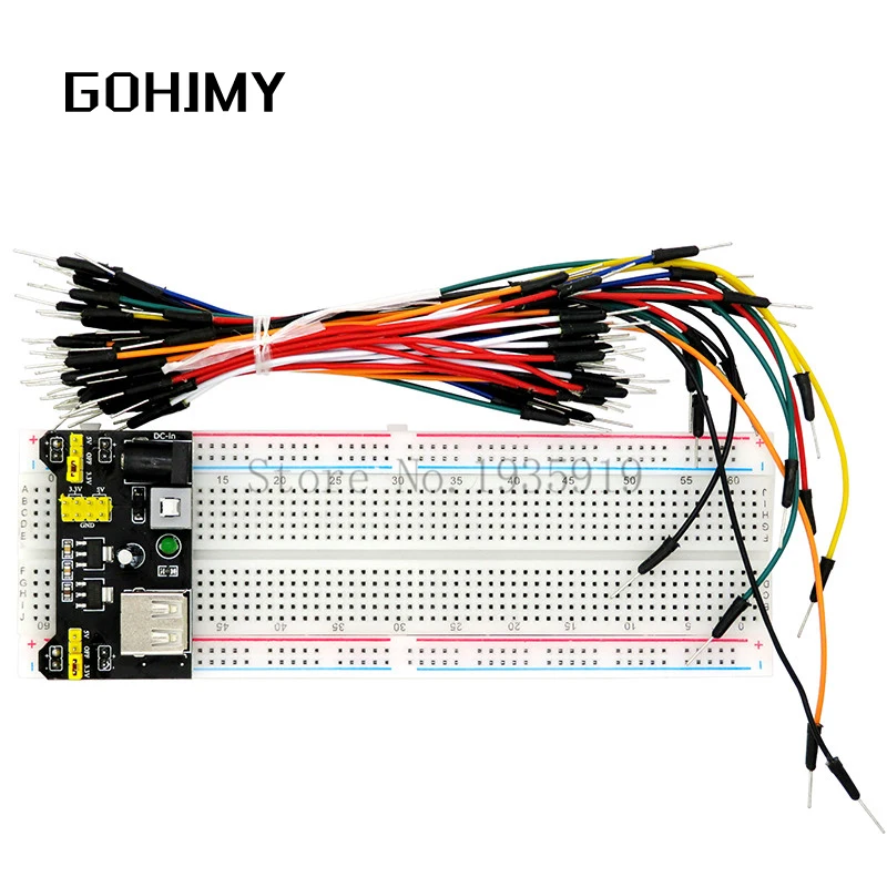 3-3V-5V-MB102-Breadboard-power-module-MB-102-830-points-Prototype-Bread ...