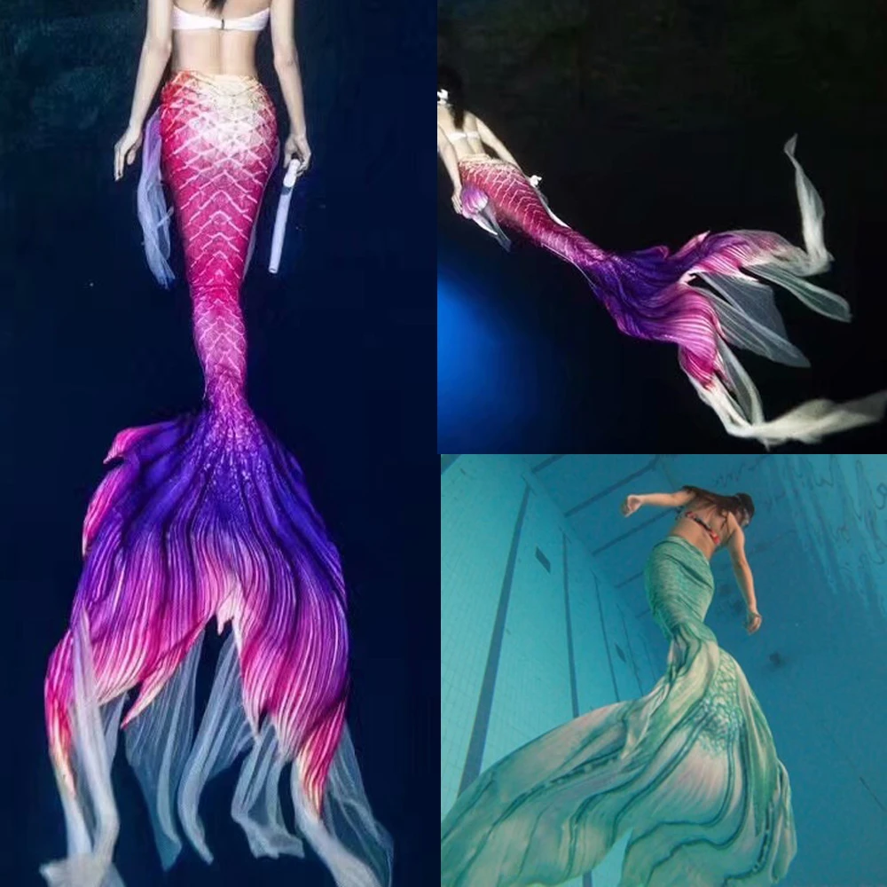 Customized 2020 New Mermaid Tails With Monofin Costume For Women ...