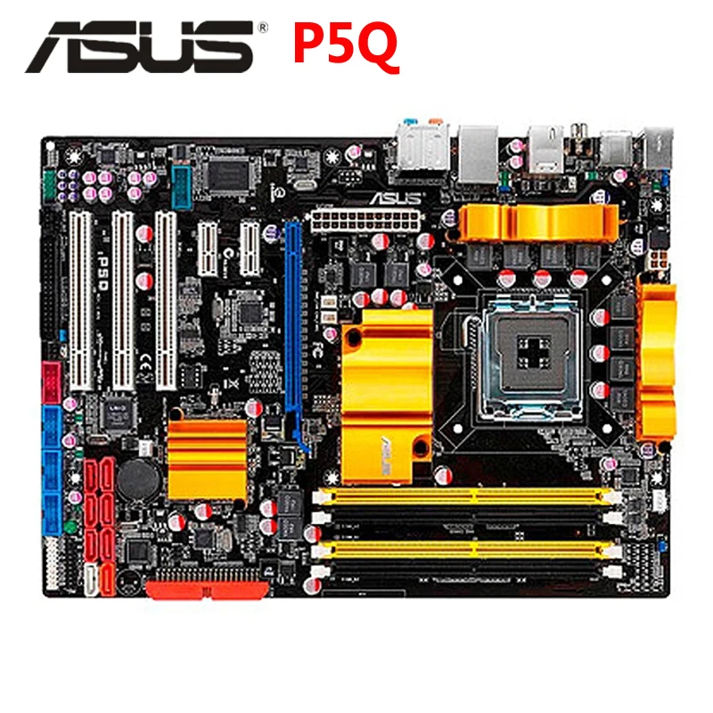 Placa-mãe Asus P5q 100% Original, 800mhz, 667mhz, Ddr2, P5, Q, Lga 775 ...