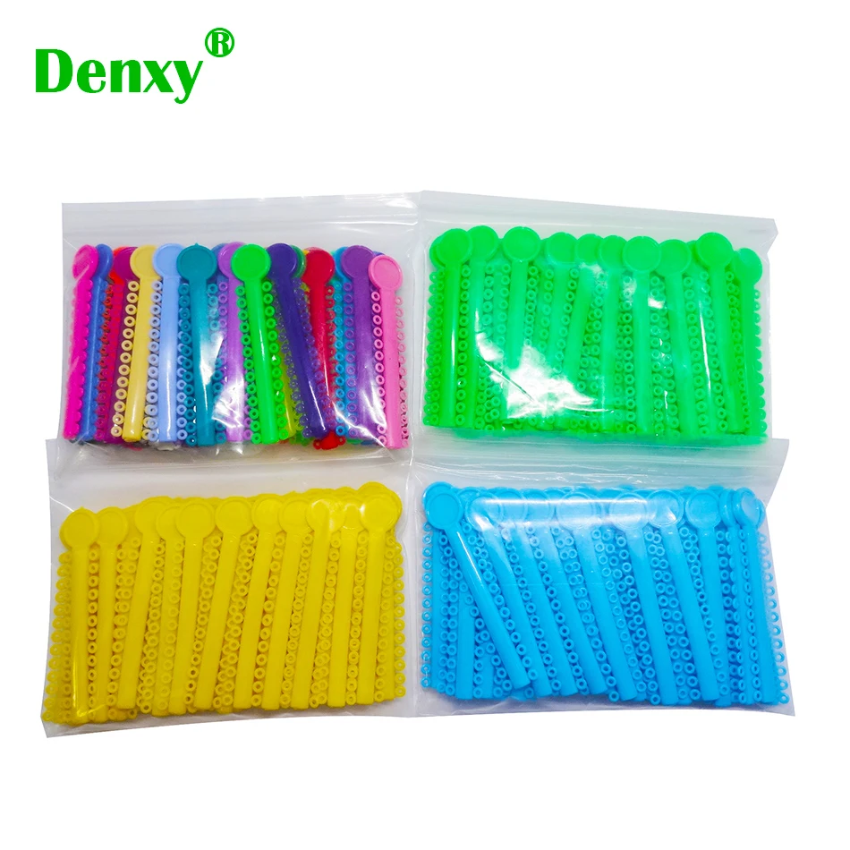 Denxy 5pack Dental Orthodontic Materials Ligature Ties Colorful Rubber ...
