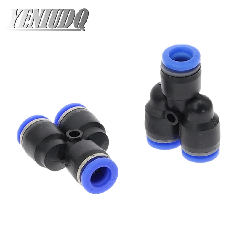 Py Pw" 3 Way Port Y Shape Air Pneumatic 4mm-16mm Od Hose Tube Push In ...