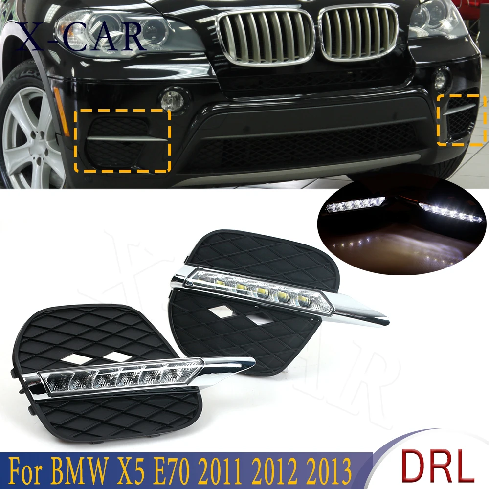 X-CAR-Daylight-DRL-LED-Daytime-Running-Light-Fog-Head-Lamp-Cover ...
