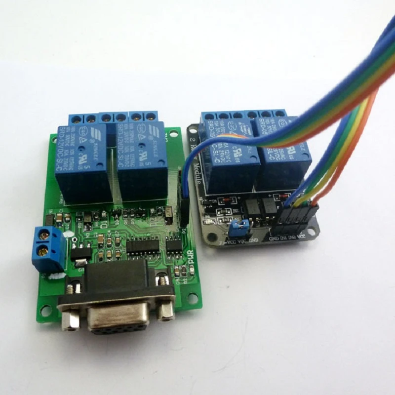 DC 9V 12V 4 Channel RS232 Relay Module Serial port UART Board replace ...
