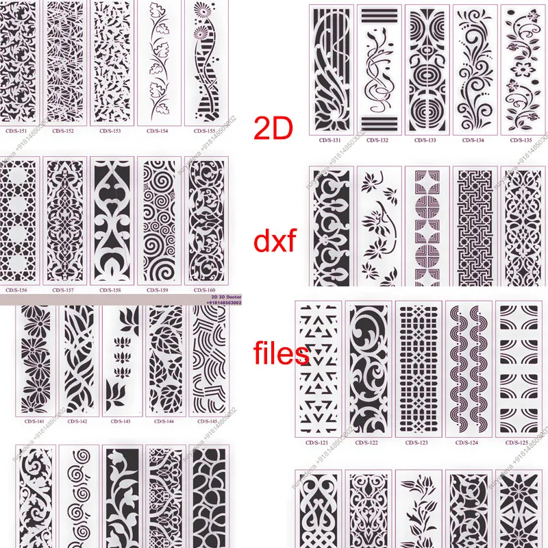 700 Designs 2d Vector Dxf Format Design Files Laser Plasma Cutting ...