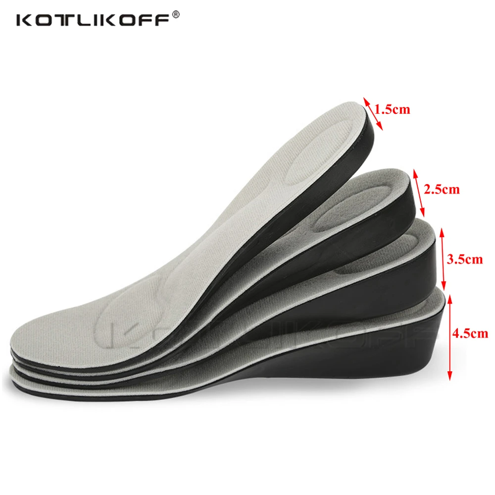 Invisible Height Increase Insole Unisex 1.5-4.5cm Heighten Heel Insert ...