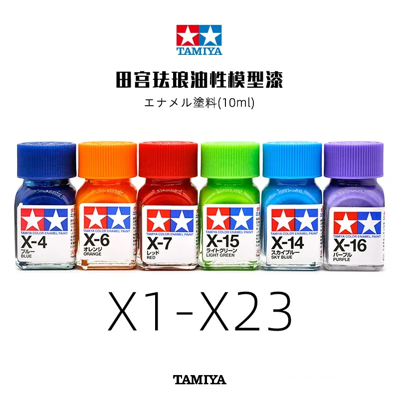 10ml Tamiya Color Enamel Paint X1-X35 Colors Painting For Assembly Model