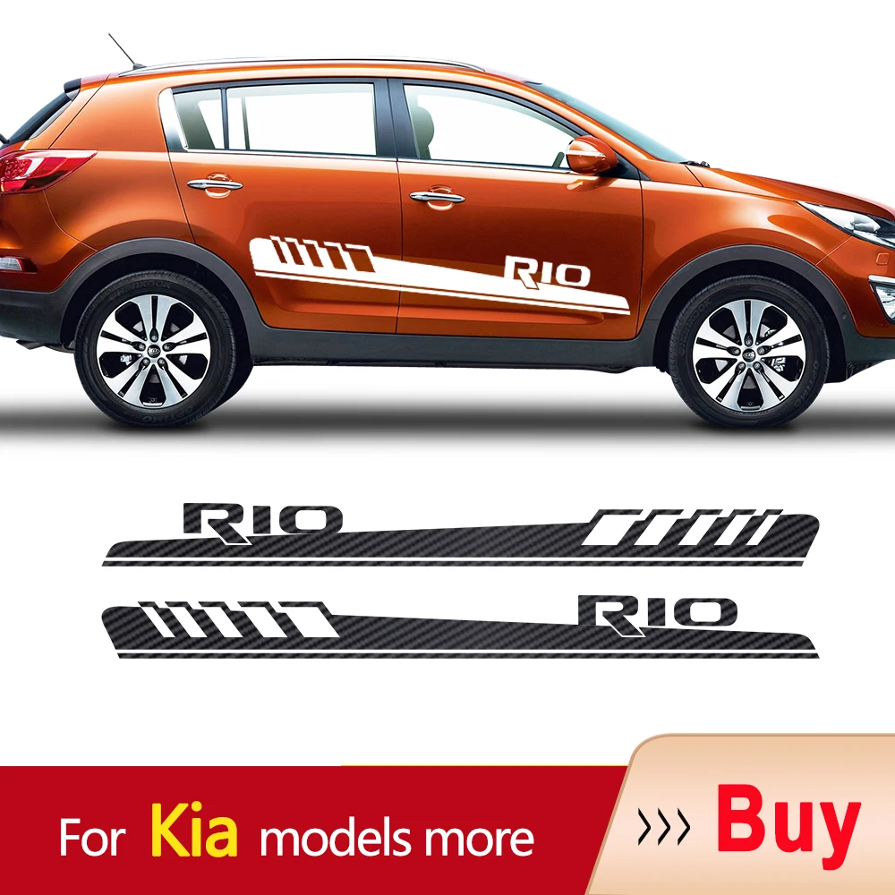 Car Side Stickers Body Stripes Vinyl Decal For Kia Rondo Sedona Seltos ...