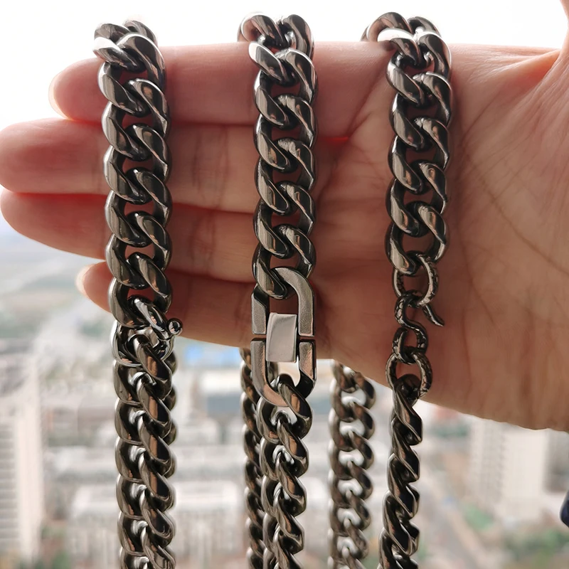 Titanium Mens Necklace Chains Titanium Jewelry Clasp Titanium Chain Jewelry 14mm Aliexpress