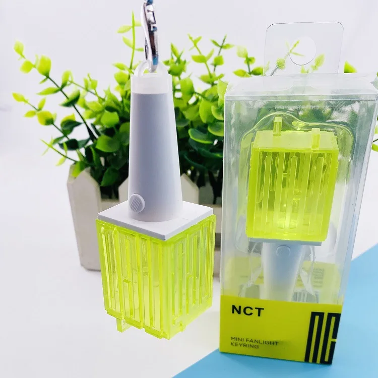 K-Pop NCT Fluorescent Mini Green Light Stick Hanging Key Chain ...
