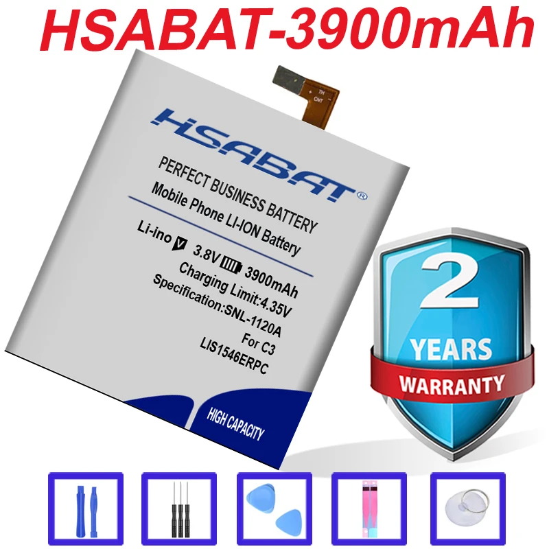 LIS1546ERPC original HSABAT Top Brand Battery For Sony Xperia C3 T3 ...