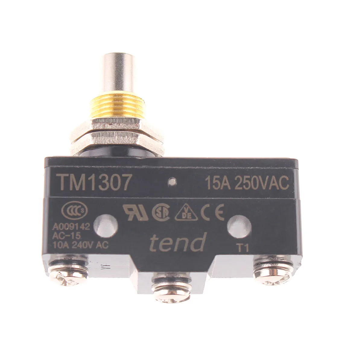 TM 1307 แผง Mount Plunger Actuator Momentary Micro LIMIT SWITCH 15A 250V|Switches| - AliExpress