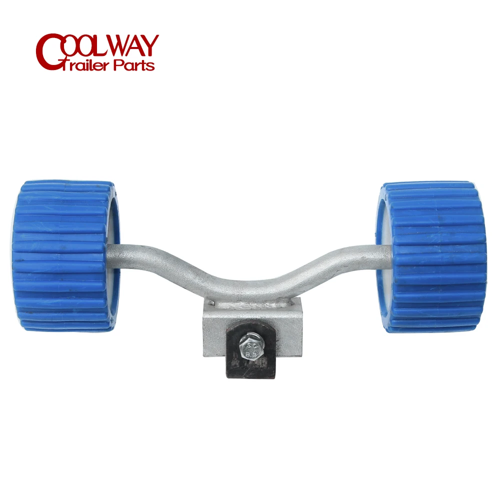 Boat Trailer Wobble Rollers 4 Inch Blue Ribbed 18mm Bore Soft ...