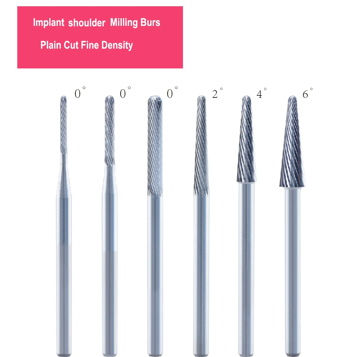 1pc Dental Lab Tungsten Carbide Milling Instrument Burs Plain Cut Fine ...