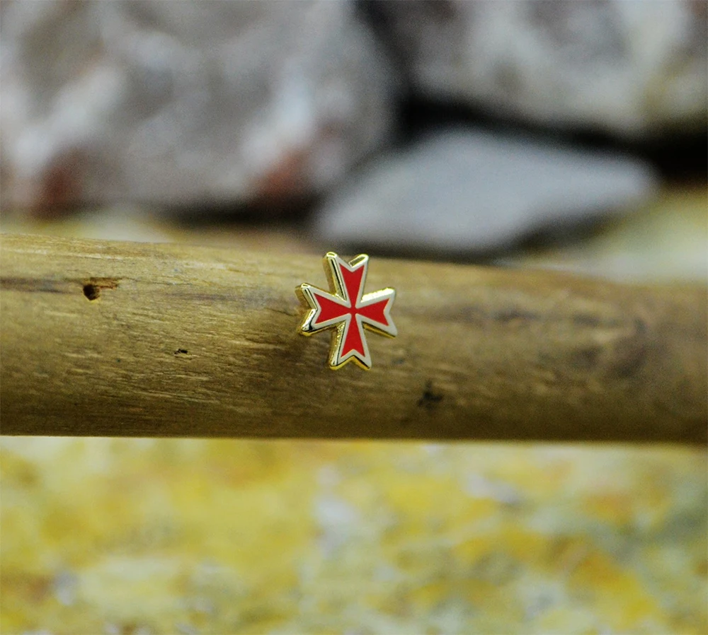 Masonic Knights Brooch Metal Lapel Pin With Butterfly Clasp Freemason ...