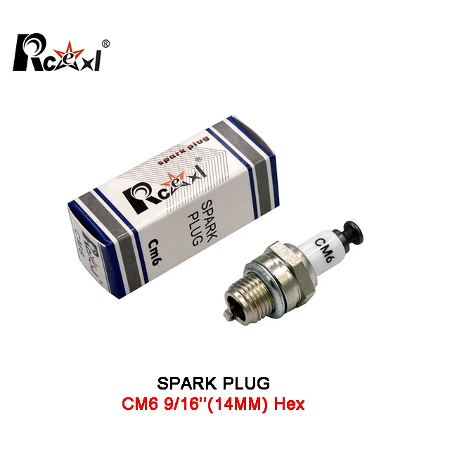 1 Piece Rcexl ICM6 CM6-10mm Iridium Spark Plug for Gas Engine DLE20 ...