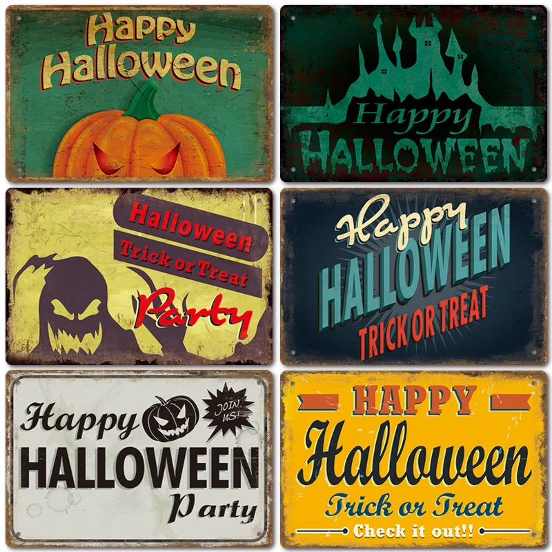 Halloween Plaque And Signs