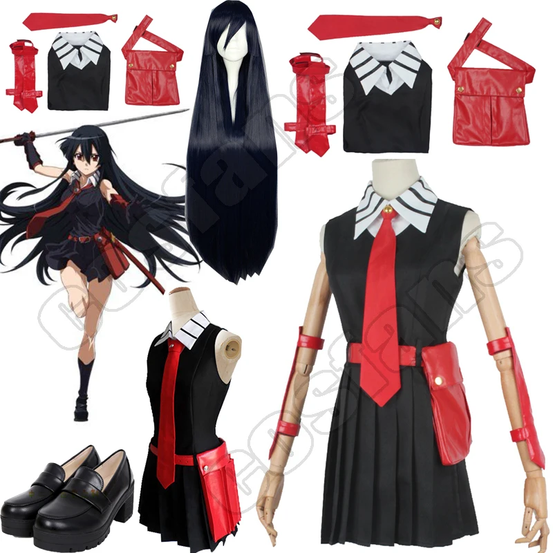 Anime-Akame-ga-MATAR-Akame-Cosplay-Costume-Set-Akame-Cos-Uniforme-JK ...