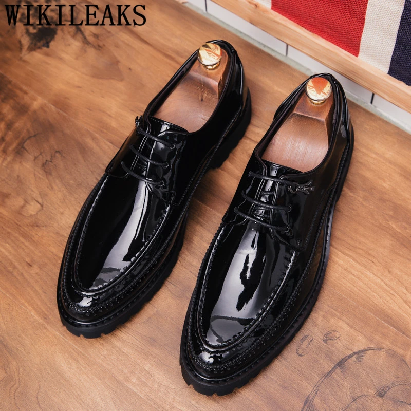Oxford Shoes For Men Evening Dress Designer Shoes Men Patent Leather ...