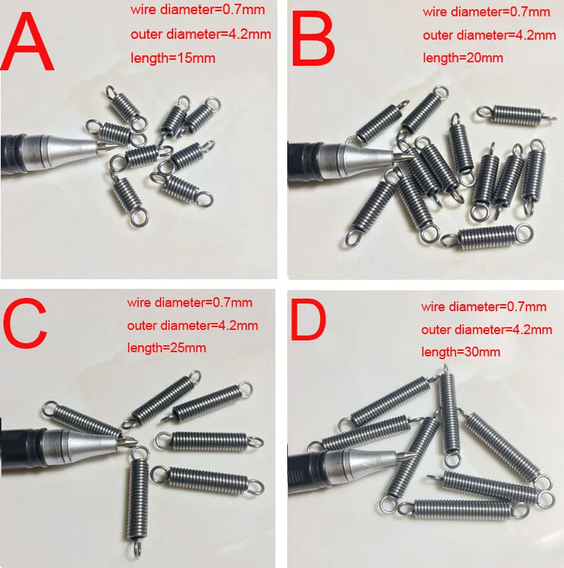 0.2mm wire Micro Small tension spring extension springs – The Most ...