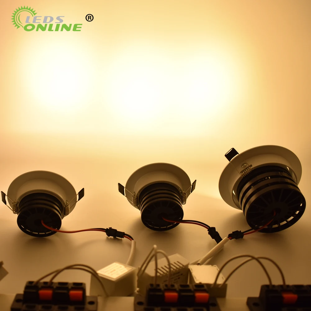 COB Spot led Downlight it Dimmable Silver White Black Profile mini 3W ...