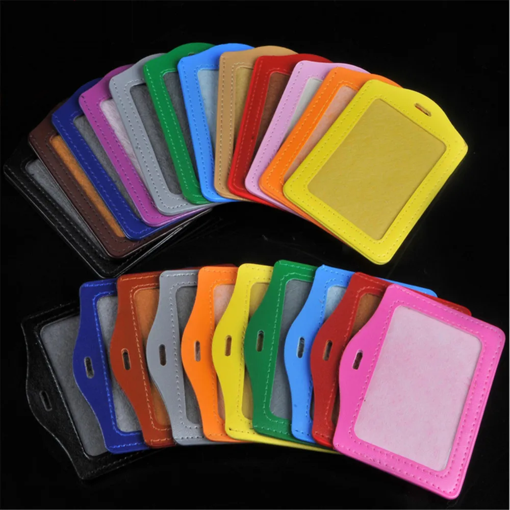 Two-types-619-Leather-card-sleeve-ID-Badge-Bank-Credit-Card-Badge ...