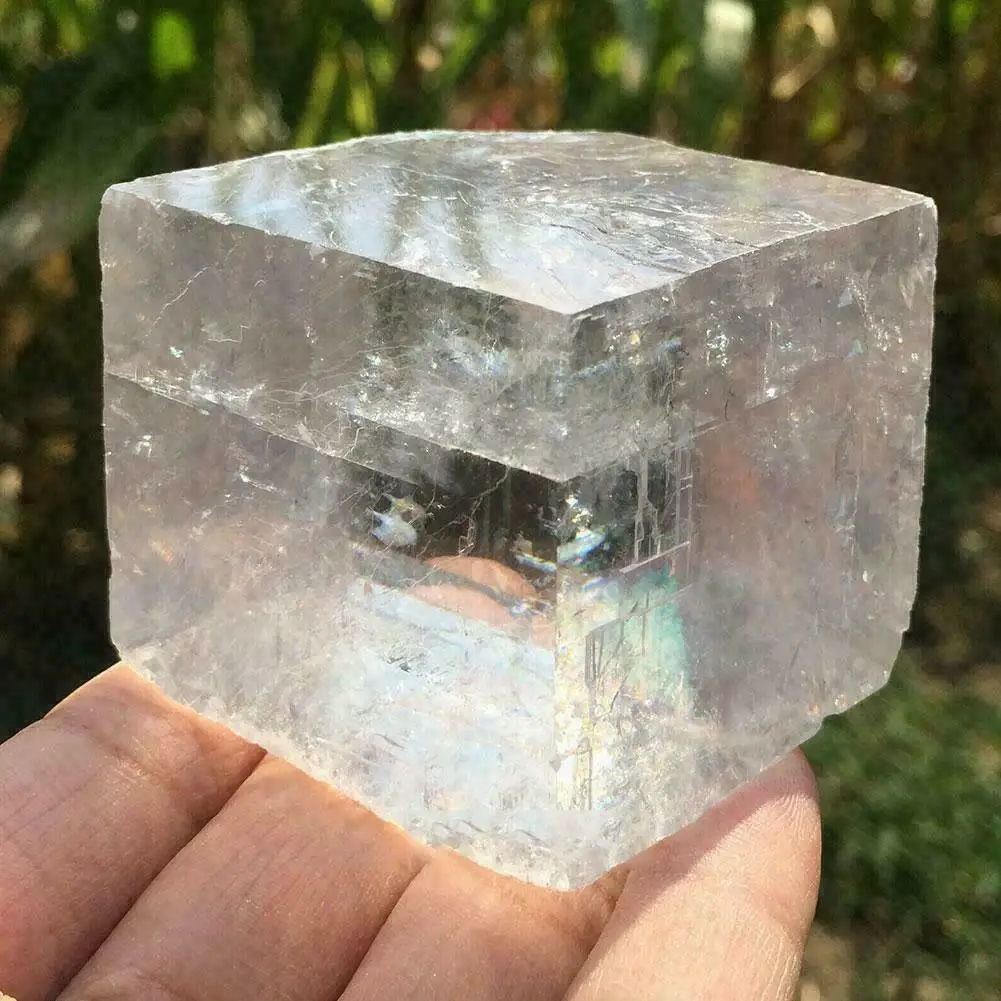 50-1000g Educational specimens of natural Iceland SPAR crystal minerals