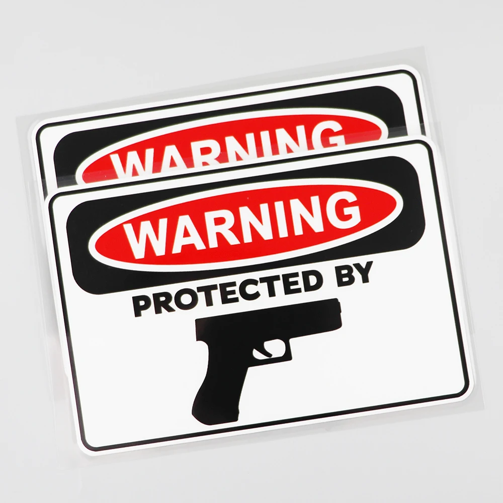 Gun Warning Stickers