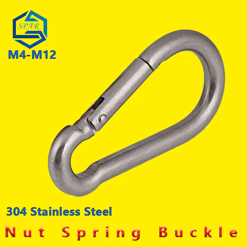 Lock-Buckle-Rope-Buckle-Nut-Spring-Buckle-Carabiner-Chain-Connection ...