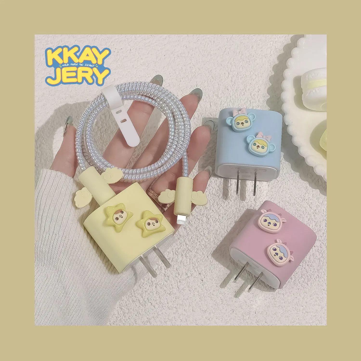 Cute-Cartoon-Cable-Winder-Cat-Paw-Panda-Protector-Set-for-Apple-18W-20W ...