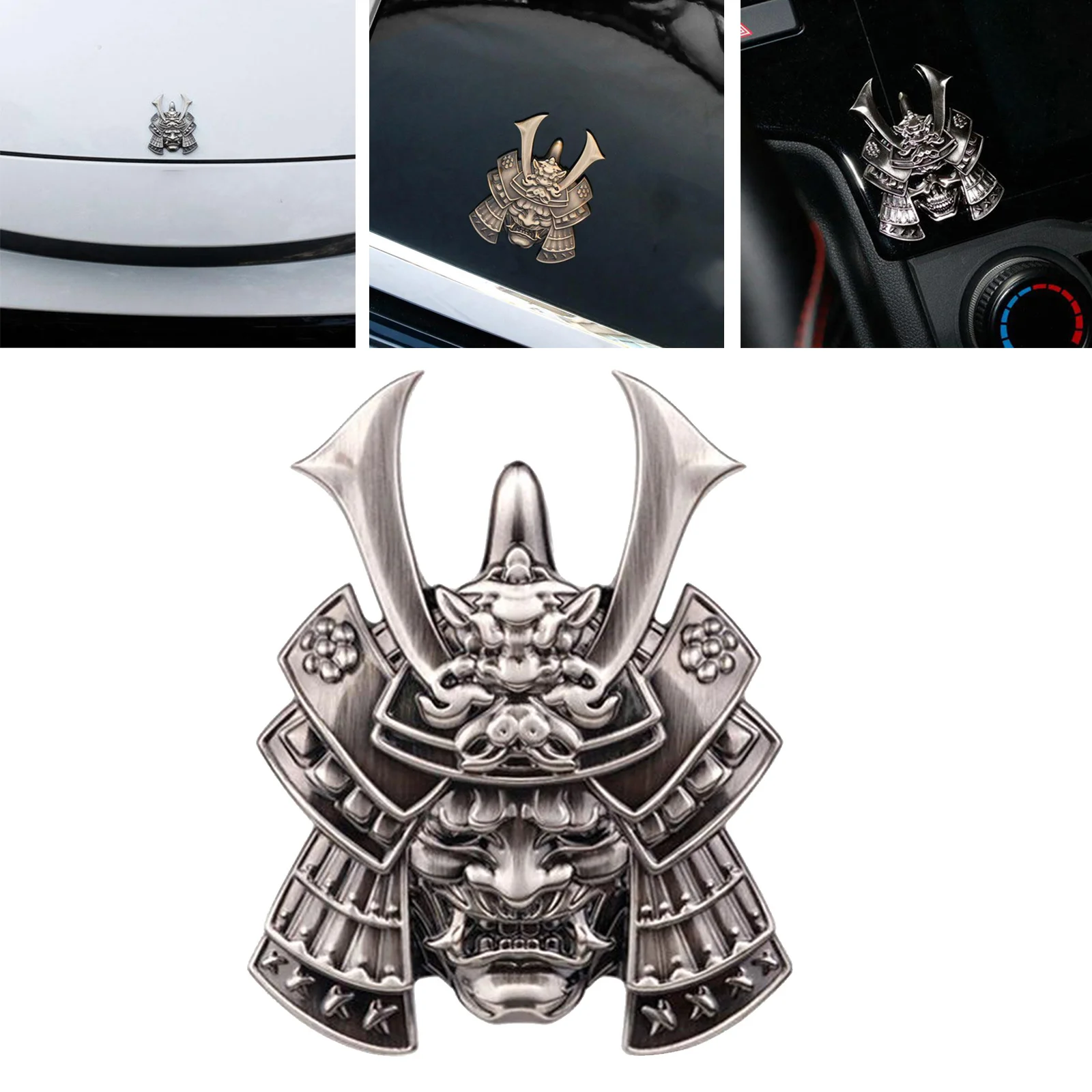 Metal 3D Samurai SUV Car Sticker Side Trunk Laptops Emblem Badge Japan ...