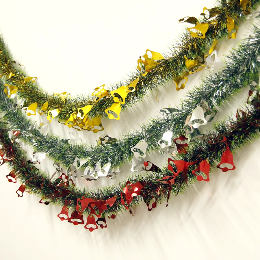 2.5M Plastic Christmas Hanging Strips Tree Ornaments Decorations for ...