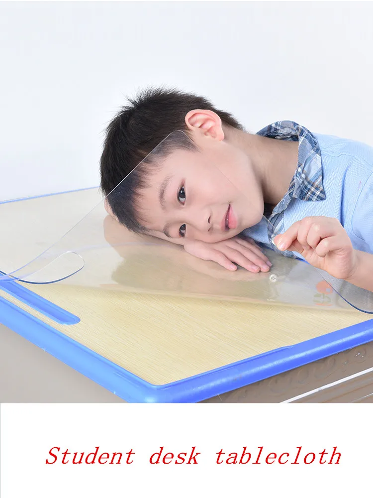 Student table mats Transparent tablecloth table mat Desk protection pad ...