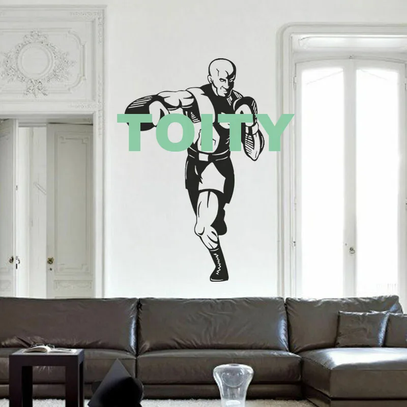 Wall Décor MMA Fighters High Kick Wall Sticker Extreme Fight Sport ...