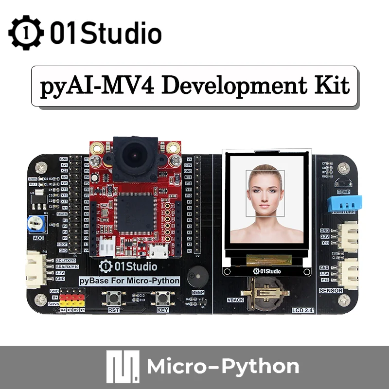 01Studio pyAI- MV4 Development Board Camera Module Compatible OpenMV 4 H7 OpenMV4 AI Artificial ...