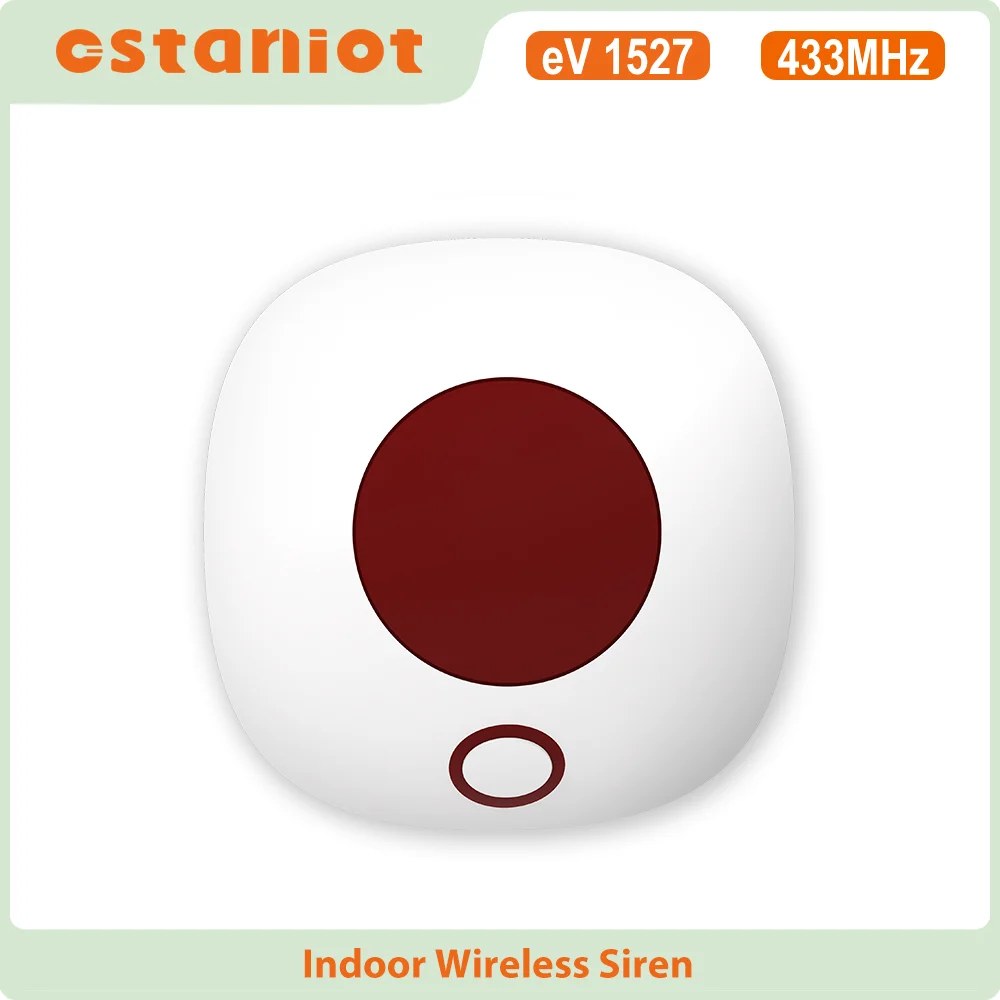 433mhz Indoor Wireless Alarm Siren Mini 110db High Decibel Loudness ...