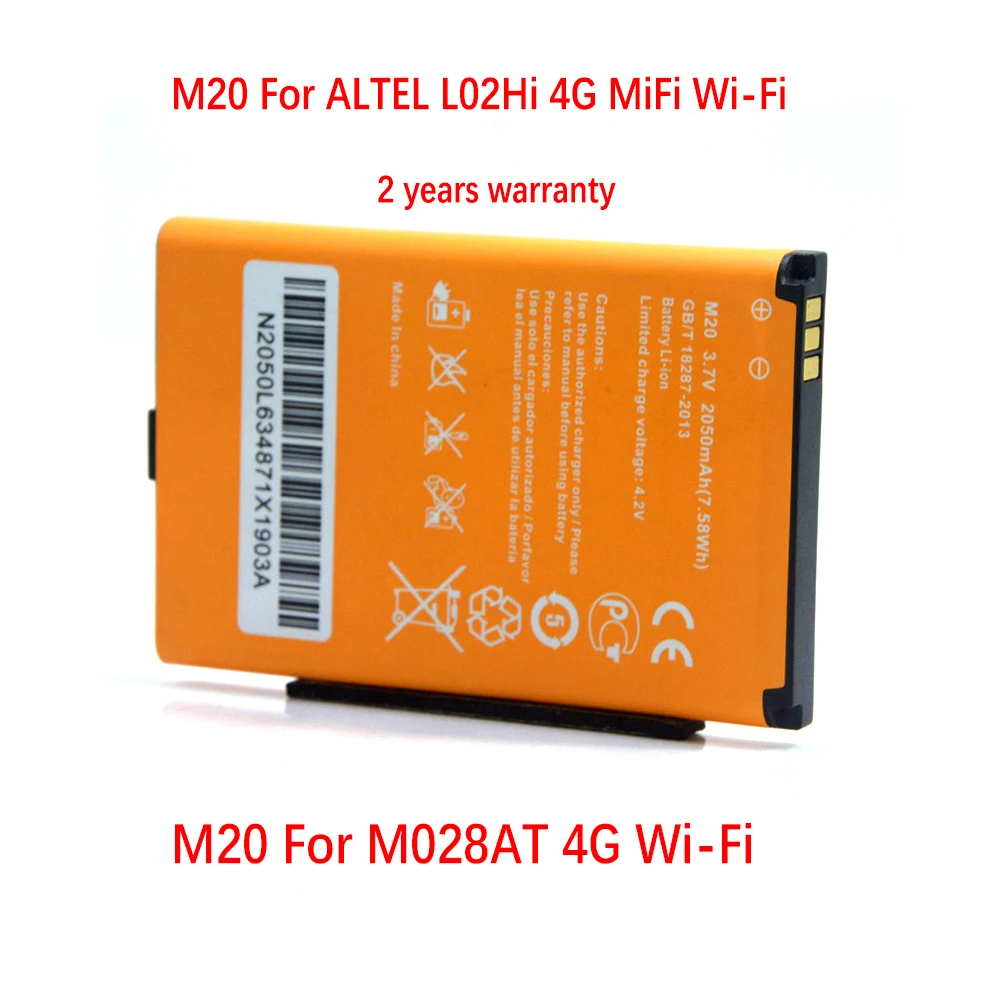 New-2050mAh-M20-Battery-For-M028AT-ALTEL-4G-MiFi-Wi-Fi-LTE-Router ...