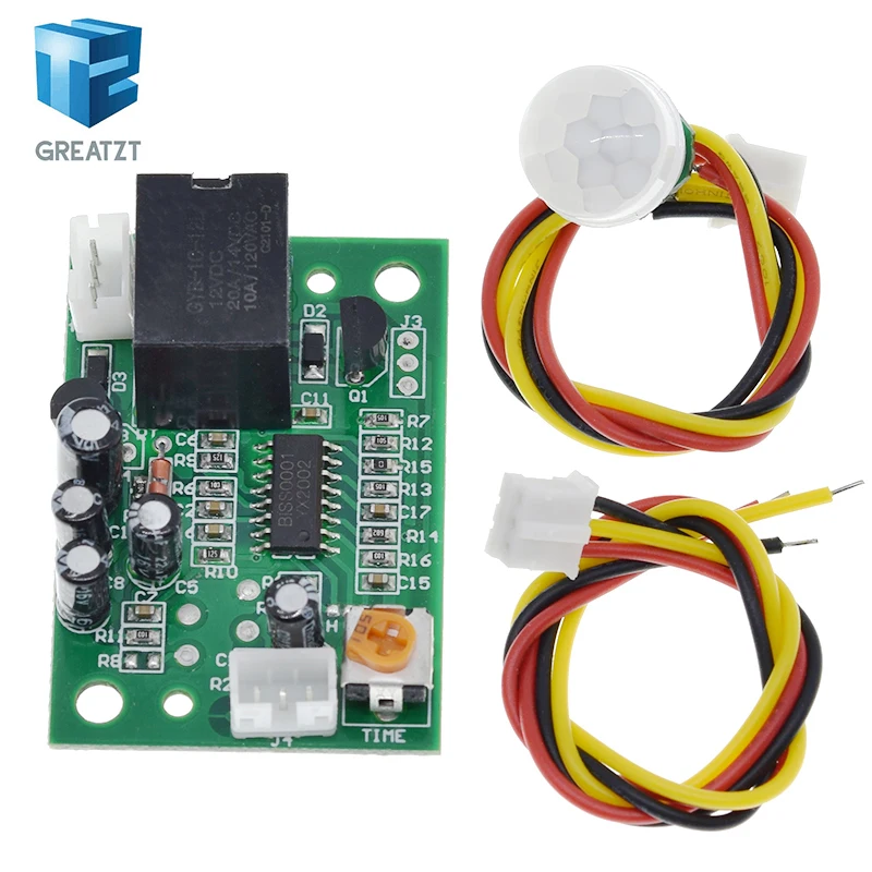 GREATZT-DC-12V-PIR-IR-Pyroelectric-Infrared-Module-Adjustable-Relay ...