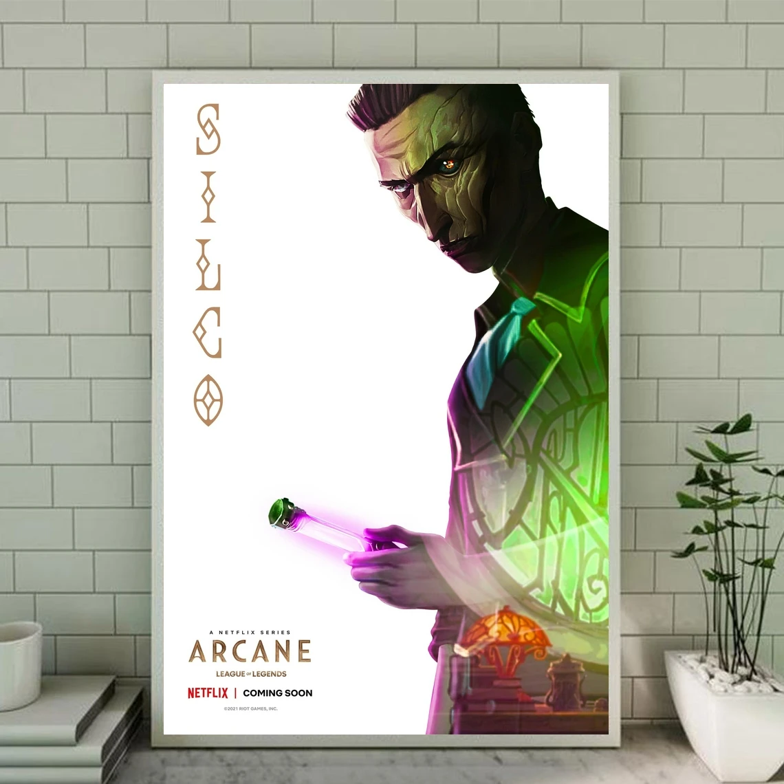 Arcane League Of Legends Anime Movie Poster Silco Poster Canvas Art ...