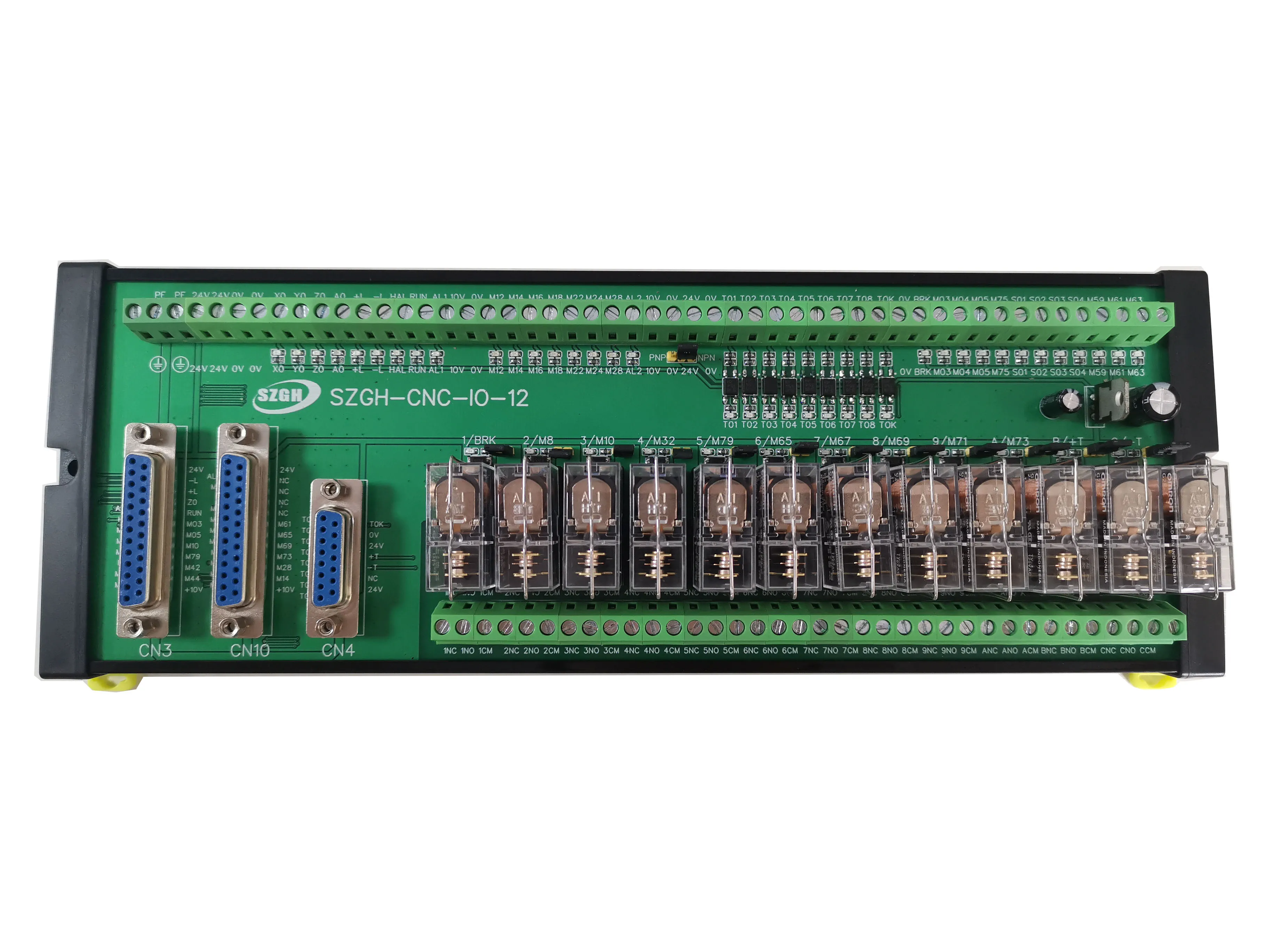 IO relay board with new 12 relay for CNC lathe or milling controller
