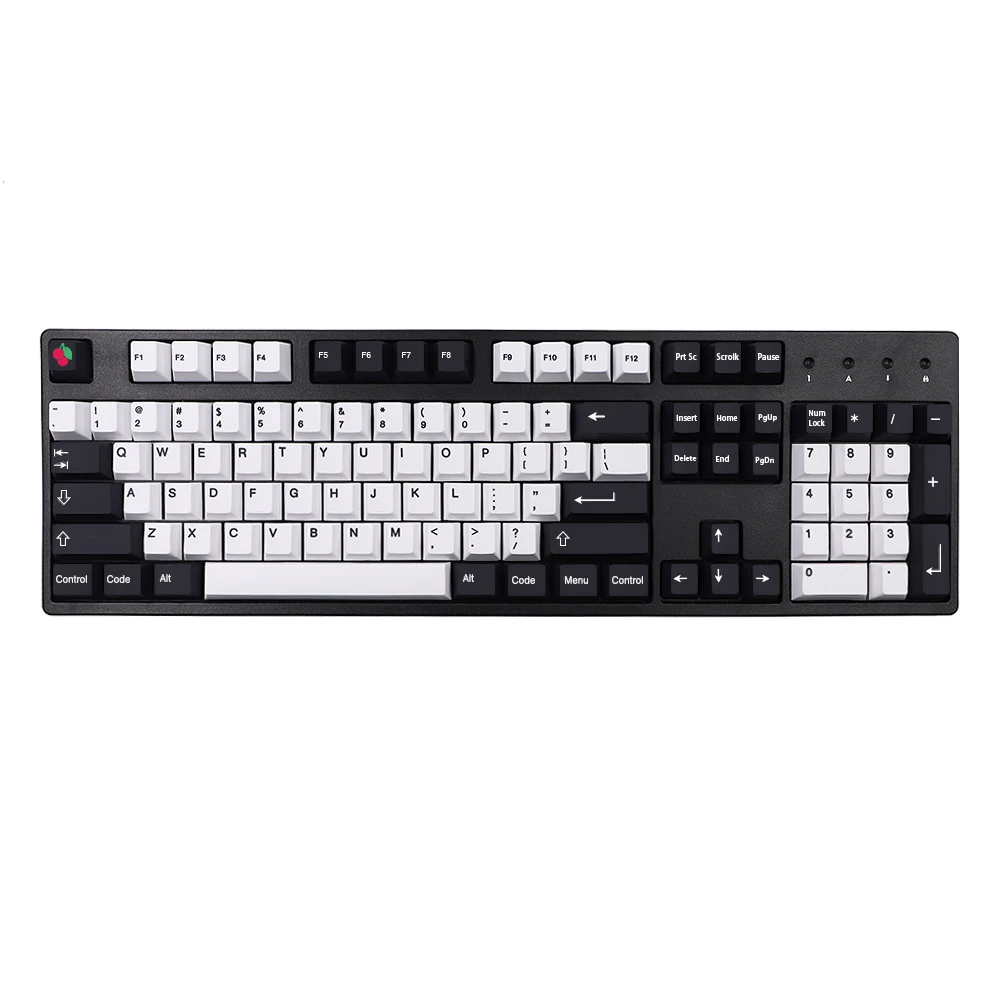 German French Italian Spain Uk Iso Black White Pbt Dye Subb Keycap ...