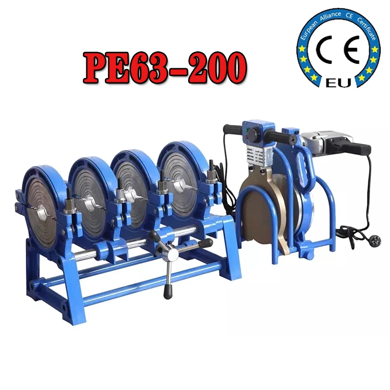 PE63 200 220V Hand Push Type Butt Lasmachine Fusion Lasmachine Pijp Hot ...