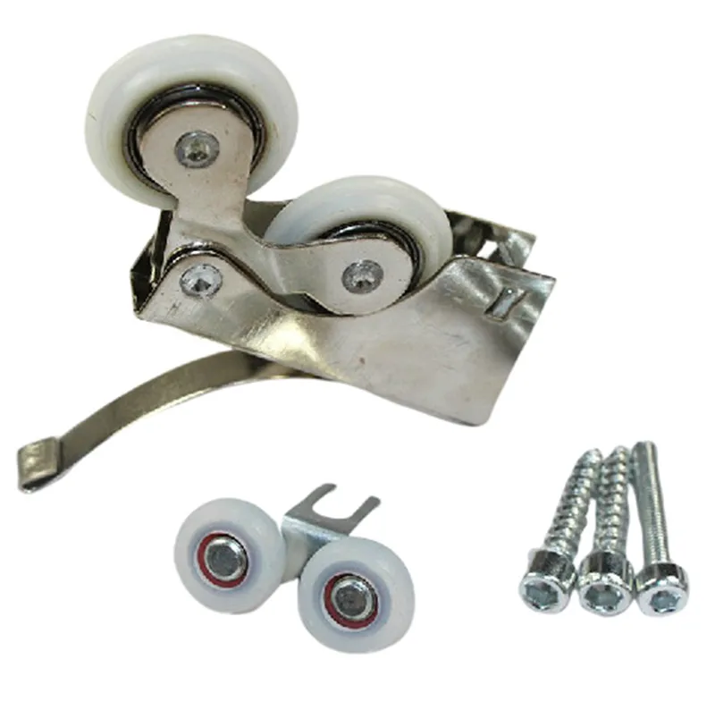 Sliding door double wheel runner silent roller closet glass sliding ...