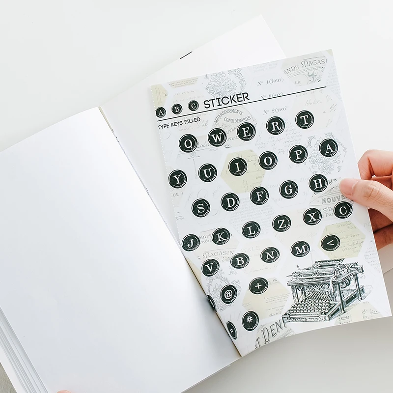 Paper, Party & Kids Scrapbooking typewriter stickers Stamped months of ...